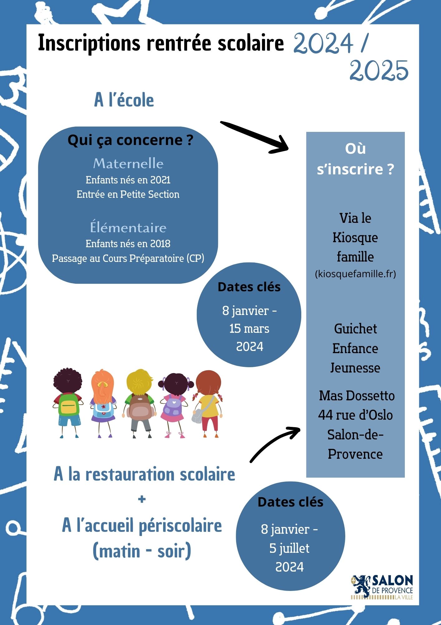 Inscriptions scolaires – Ville de Salon-de-Provence